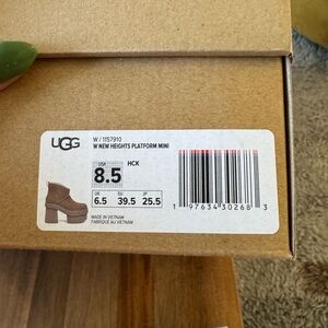 UGG | Shoes | Ugg New Heights Tan Platform Mini Boots | Poshmark